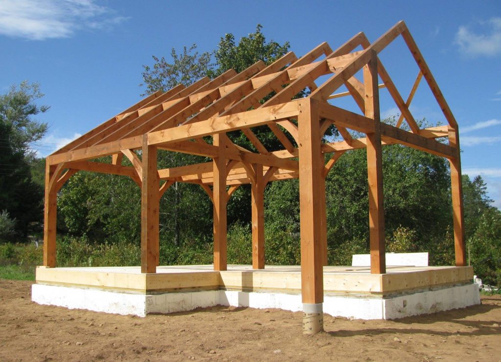 frame-raised - Arlington Timber Frames