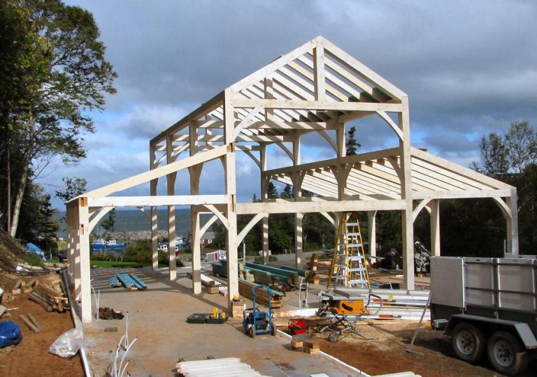 finished-raised-frame - Arlington Timber Frames