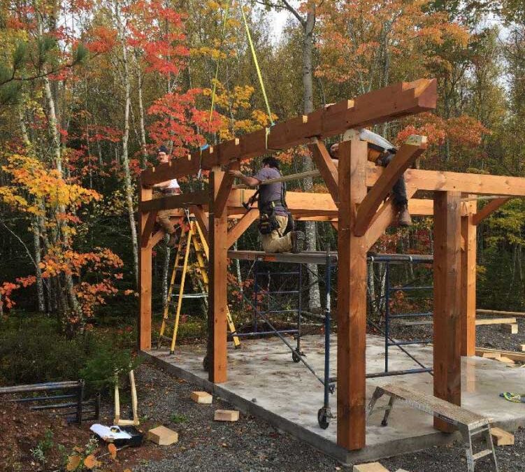 raising-1 - Arlington Timber Frames